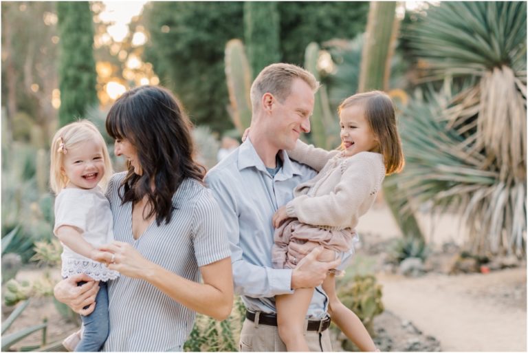 Stanford Cactus Garden Family Session with The Picone Family