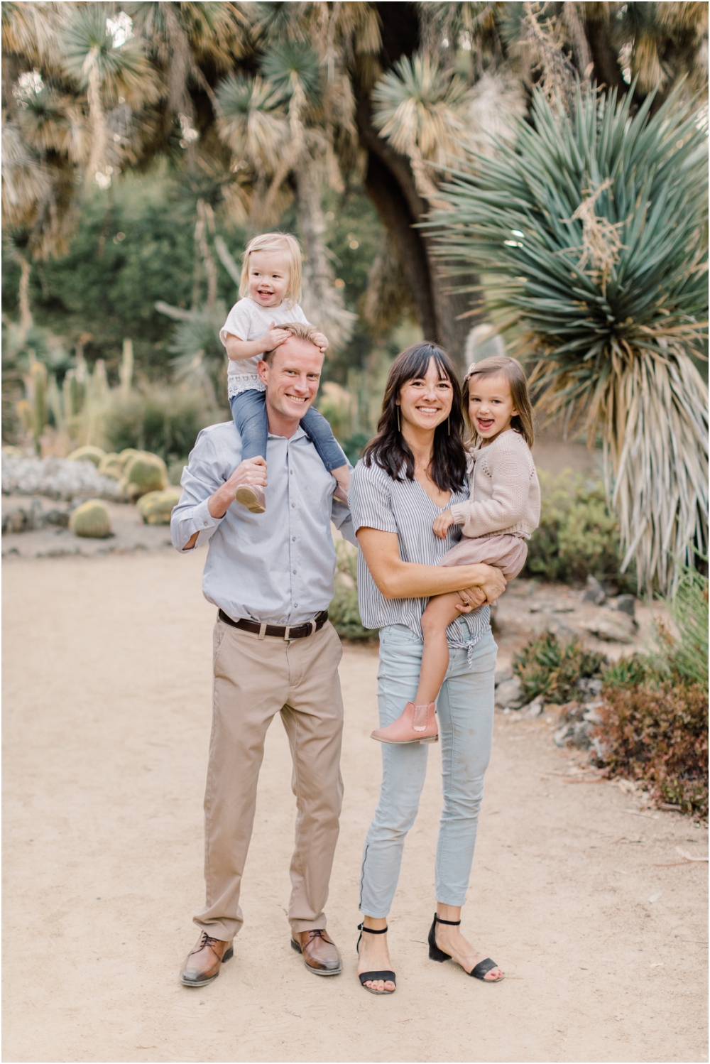 Stanford Cactus Garden Family Session with The Picone Family