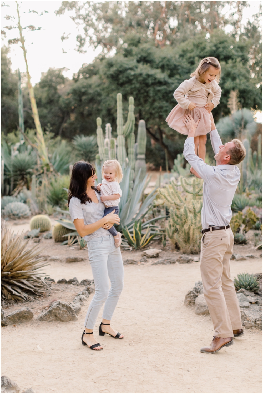 Stanford Cactus Garden Family Session with The Picone Family